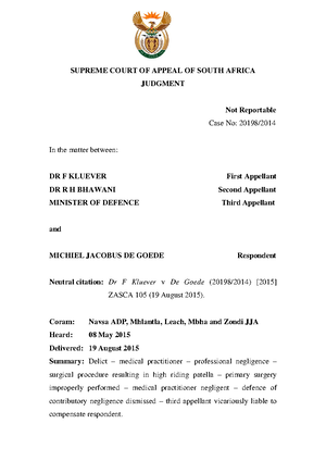 Botha v Botha Case FAMILY LAW - THE SUPREME COURT OF APPEAL OF SOUTH ...