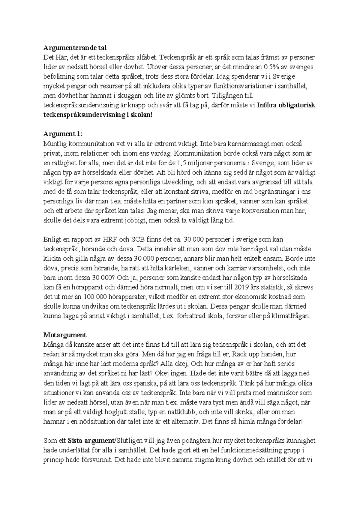 Argumenterande tal np - Argumenterande tal Det Här, det är ett ...
