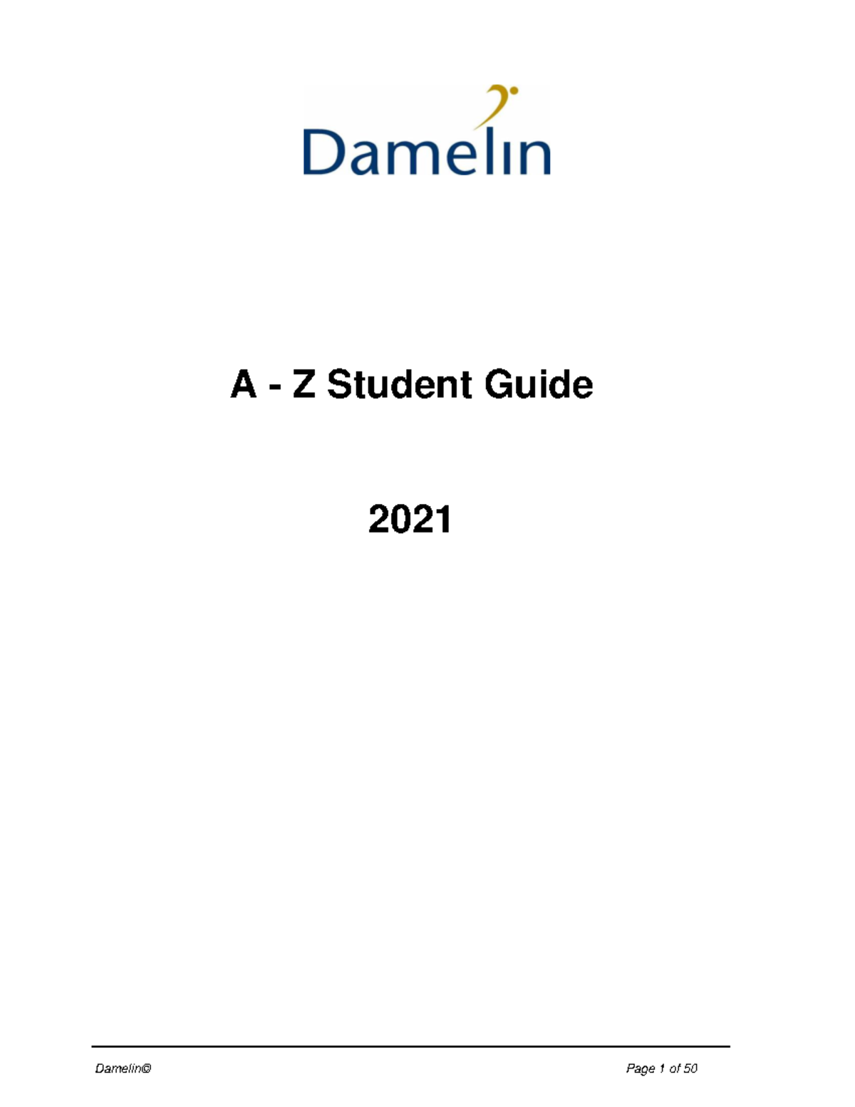 Damelin A - Z Student Guide 2021 - A - Z Student Guide 2021 CONTENTS ...