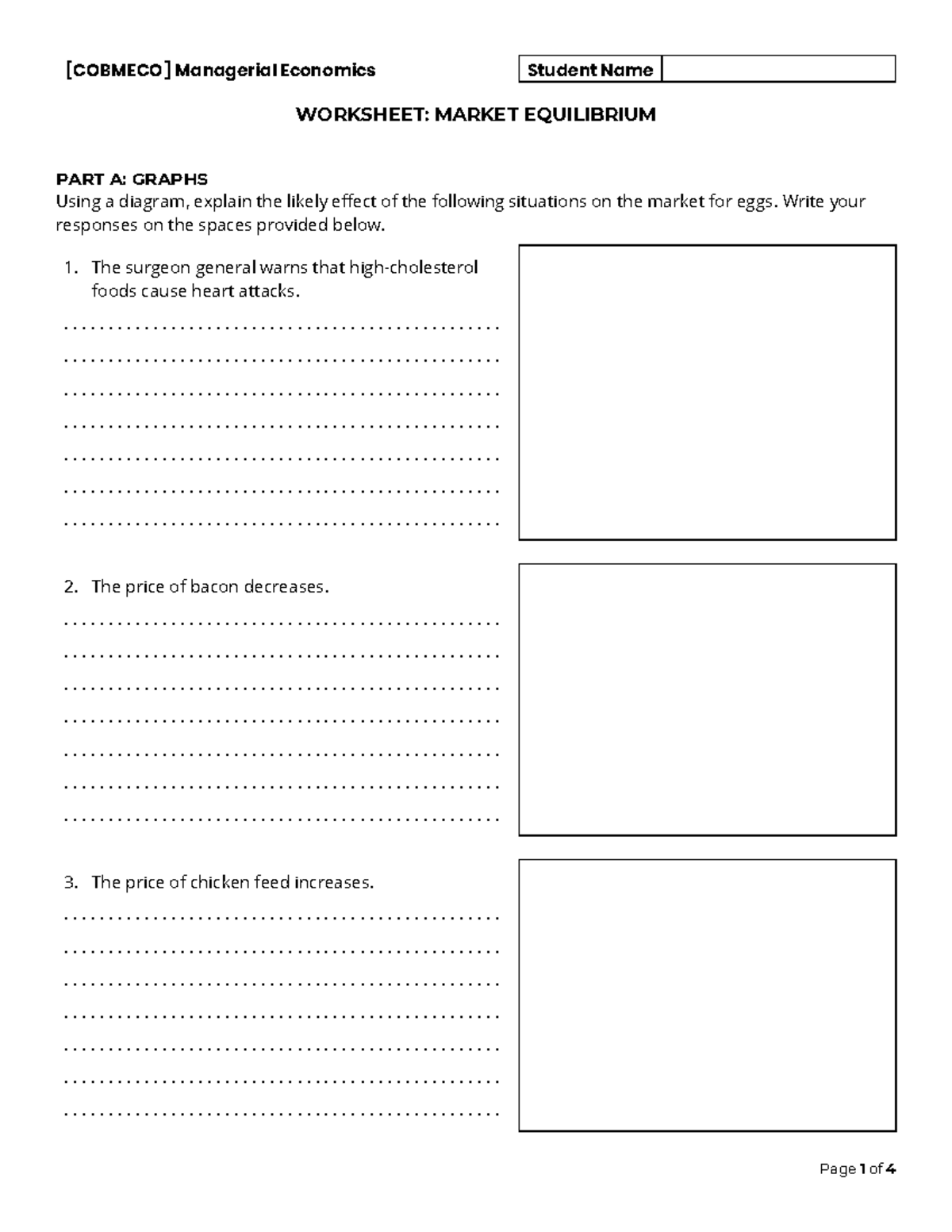 Equilibrium Practice - [COBMECO] Managerial Economics Student Name ...