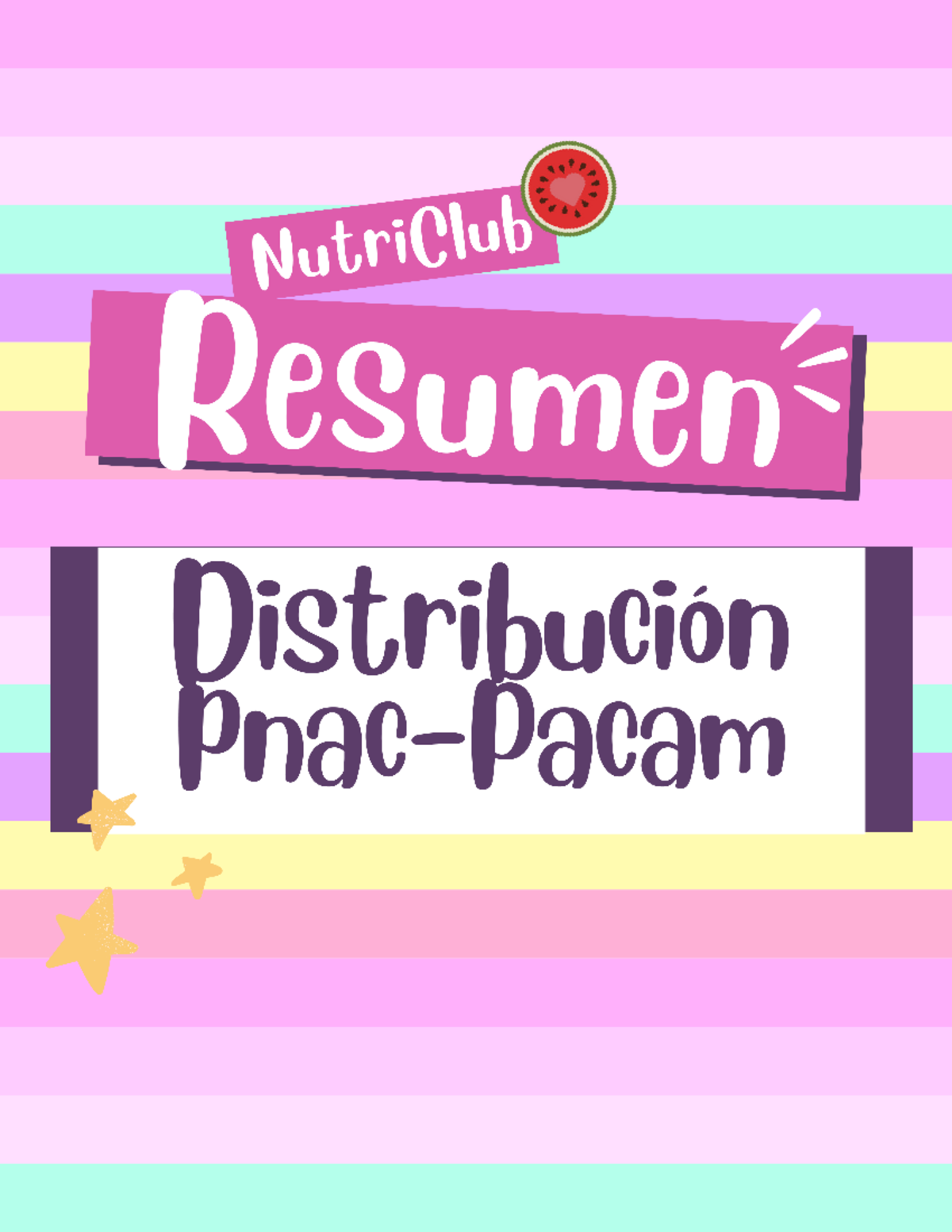 Resumen-PPAA - jfjfjjf - apples NutriClub Resumen Distribución apples ...