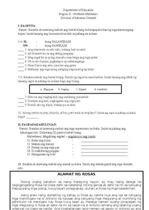 Interview sample - Summary Panitikang Filipino - Objectives: 1 ...