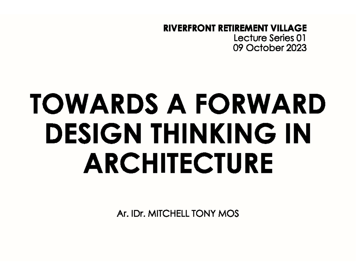 Design issues sem 7 - Architecture - Studocu