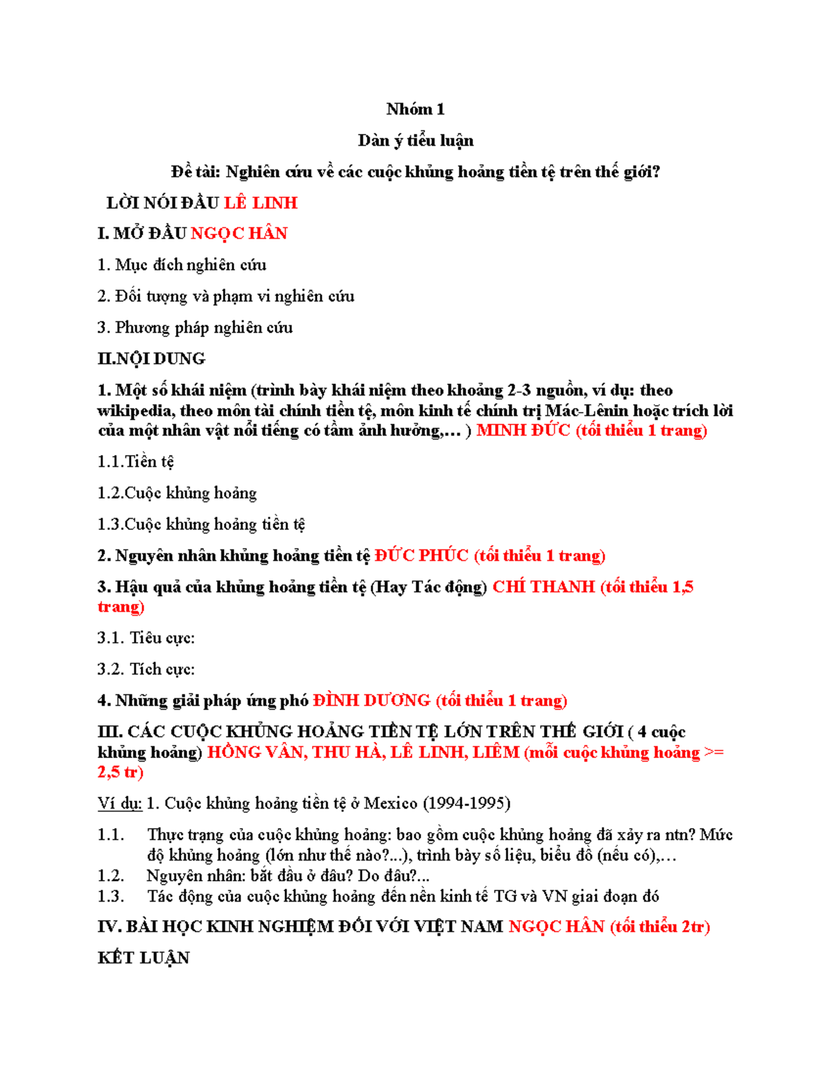 Dàn ý tiểu luận - bhjh - Nhóm 1 Dàn ý tiểu luận Đề tài: Nghiên cứu về ...