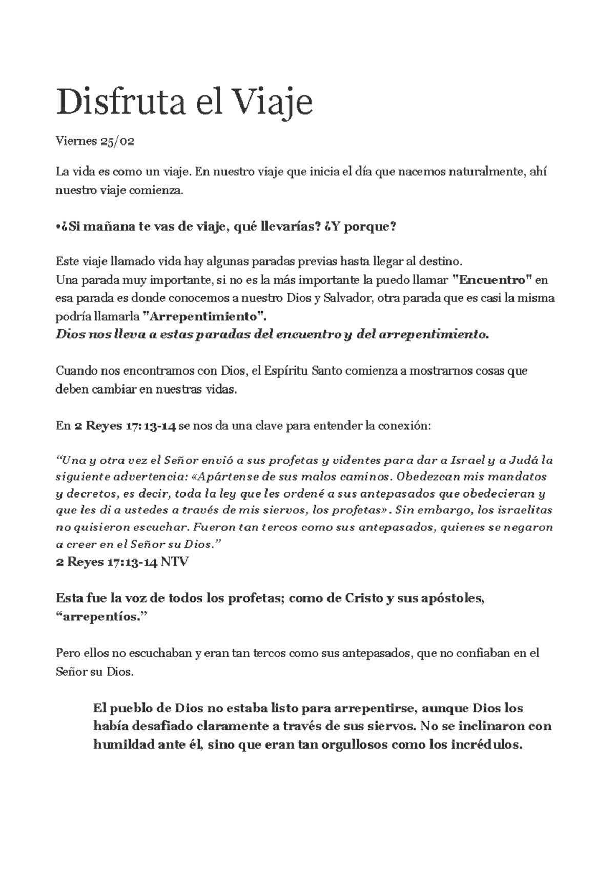 Disfruta el Viaje - Adjunto - Disfruta el Viaje Viernes 25/ La vida es ...