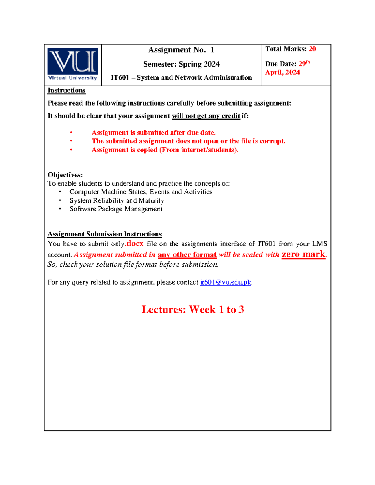 Spring 2024 IT601 1 - PLZ GIVE ME I COMPLTETE SOLUTION HERE ACCORDIG TO MY STUDENT ID ...