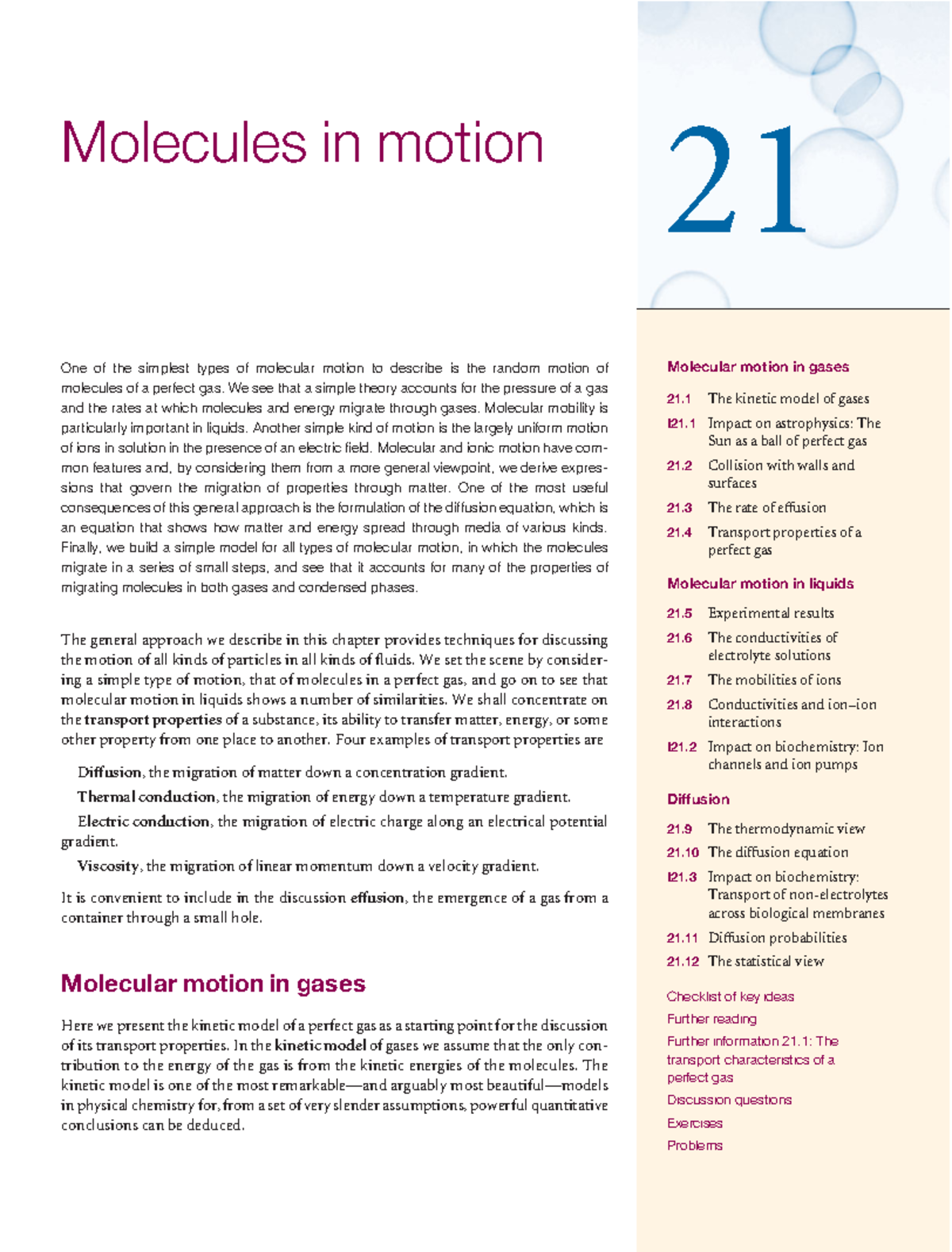 235 Textbook**pdf - textbook - Molecules in motion One of the simplest ...