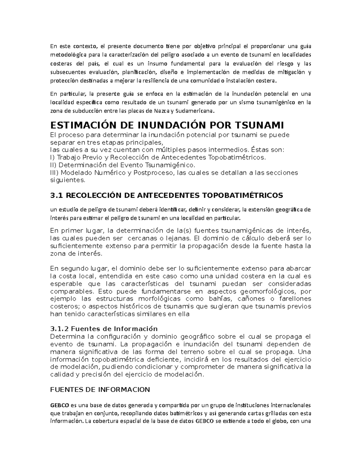 Tsunamis - vffd - En este contexto, el presente documento tiene por ...