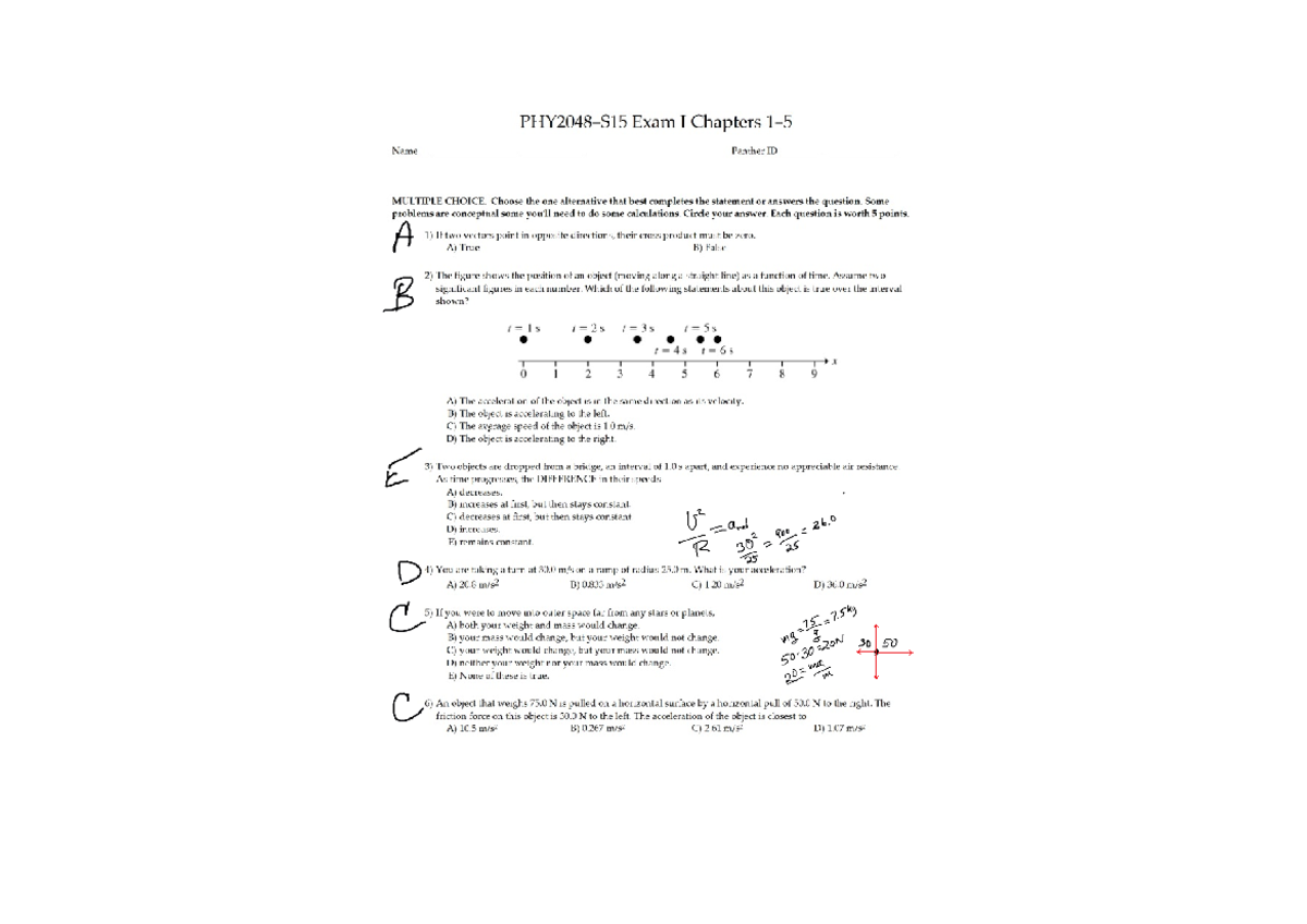 PHY2048 S15 Exam1-solutions - PHY2048 - Studocu