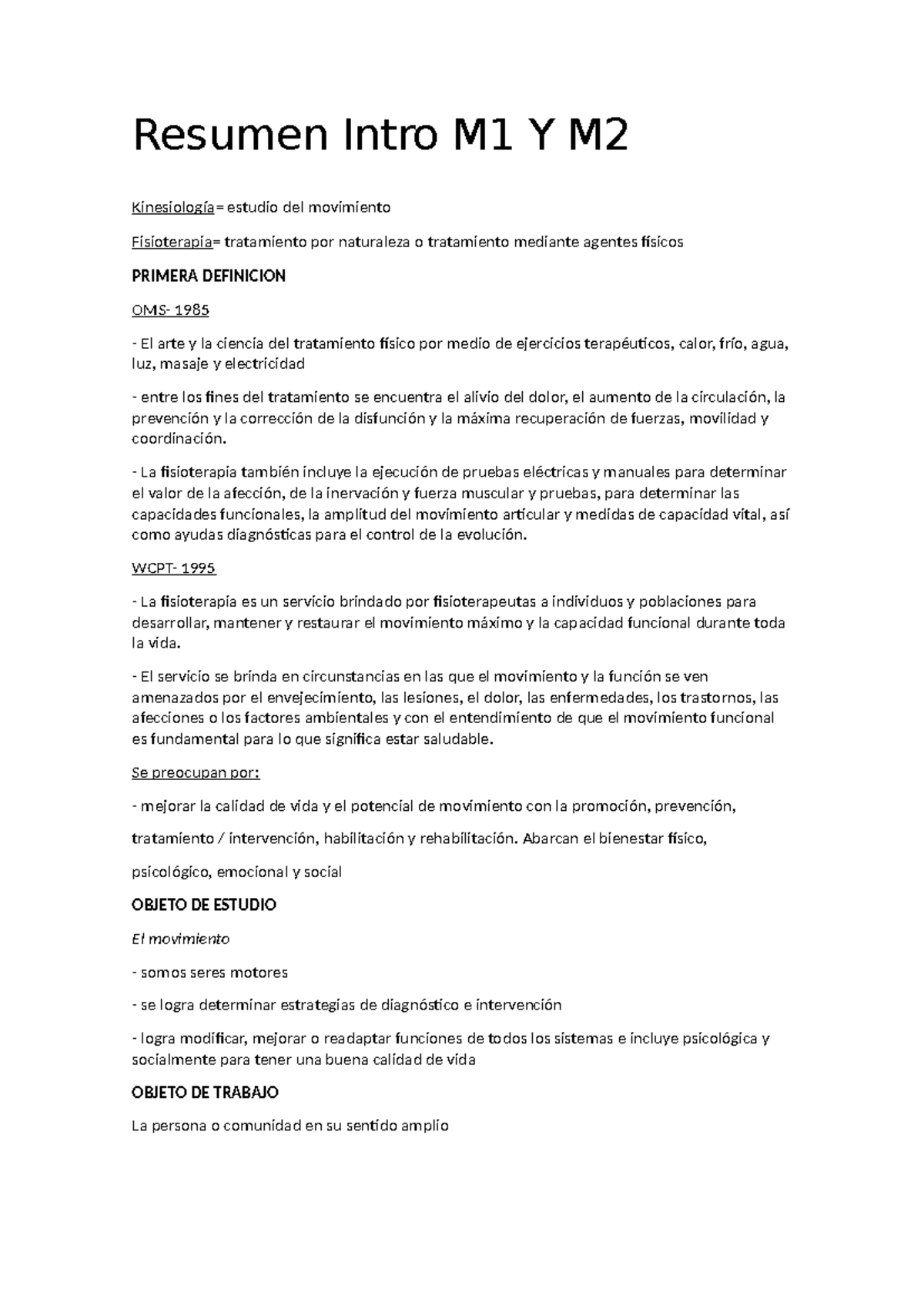 Resumen Intro M1 Y M2 - Espero q les sirva colegas. - Resumen Intro M1 ...