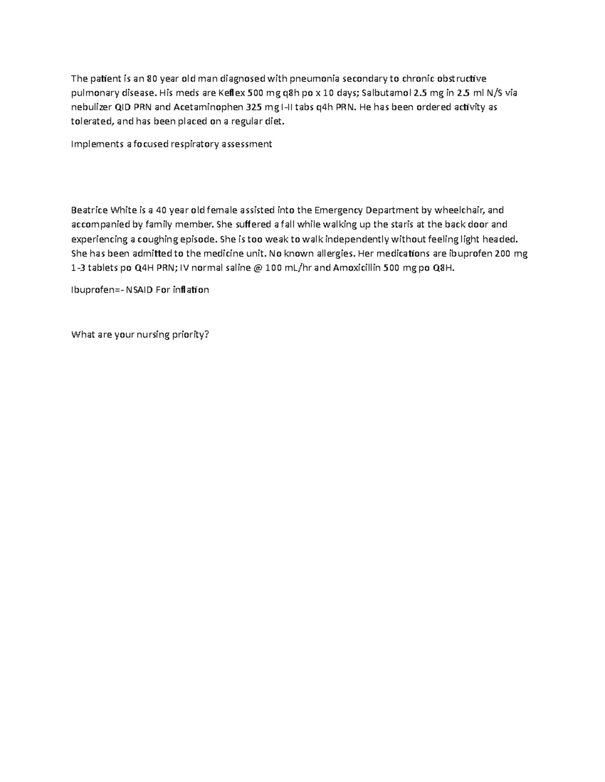 nrsg-1015-critical-thinking-the-patient-is-an-80-year-old-man