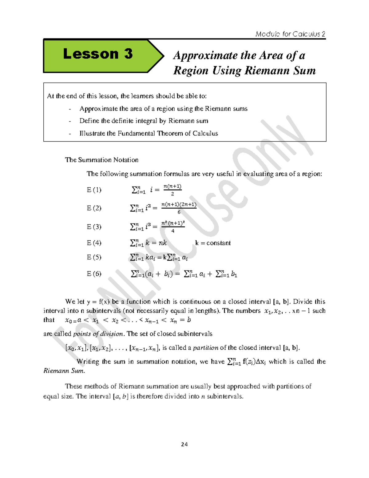 Calculus 2 - Lesson 3 - Approximate the Area of a Region Using Riemann ...