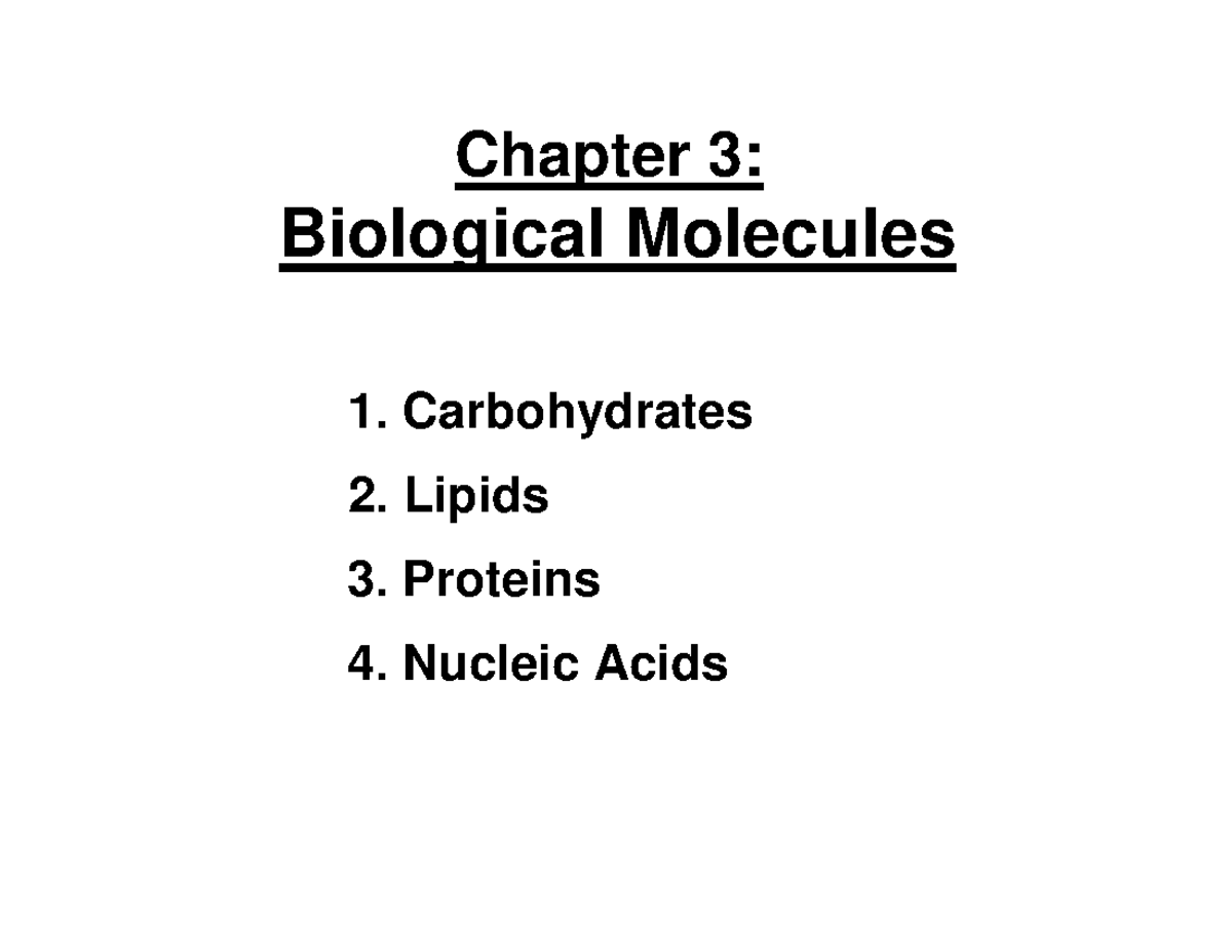 Bio3 Chapter 3 - Biological file of biological stuff - Chapter 3 ...