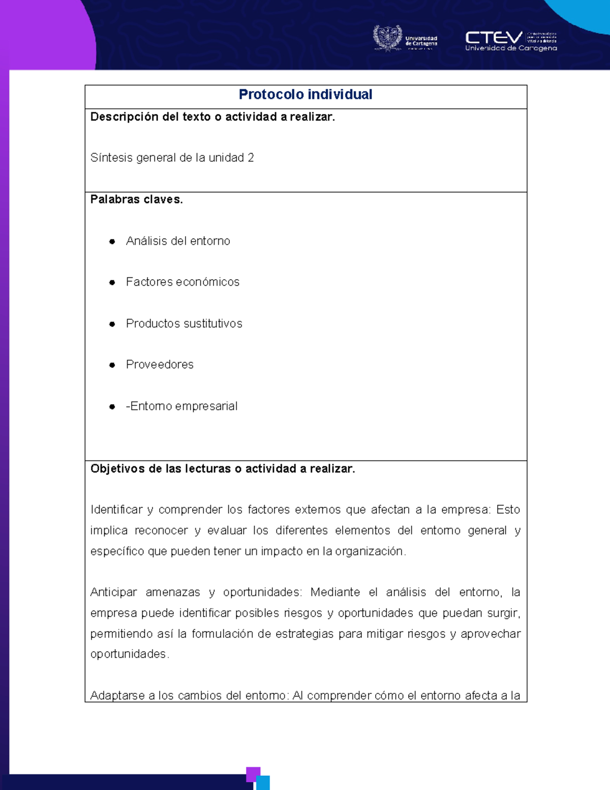 Individual financiera - Protocolo individual Descripción del texto o actividad a realizar ...
