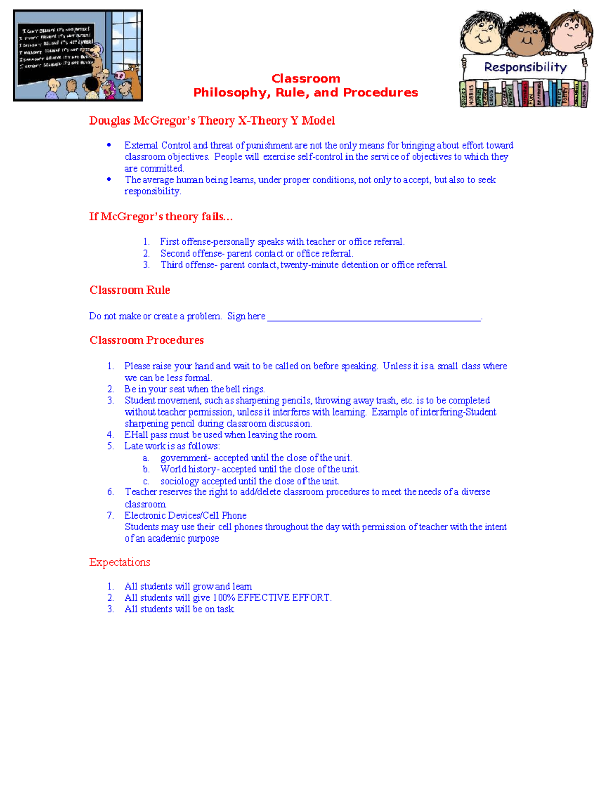Classroom+Philosophy 2023 share - Classroom Philosophy, Rule, and ...
