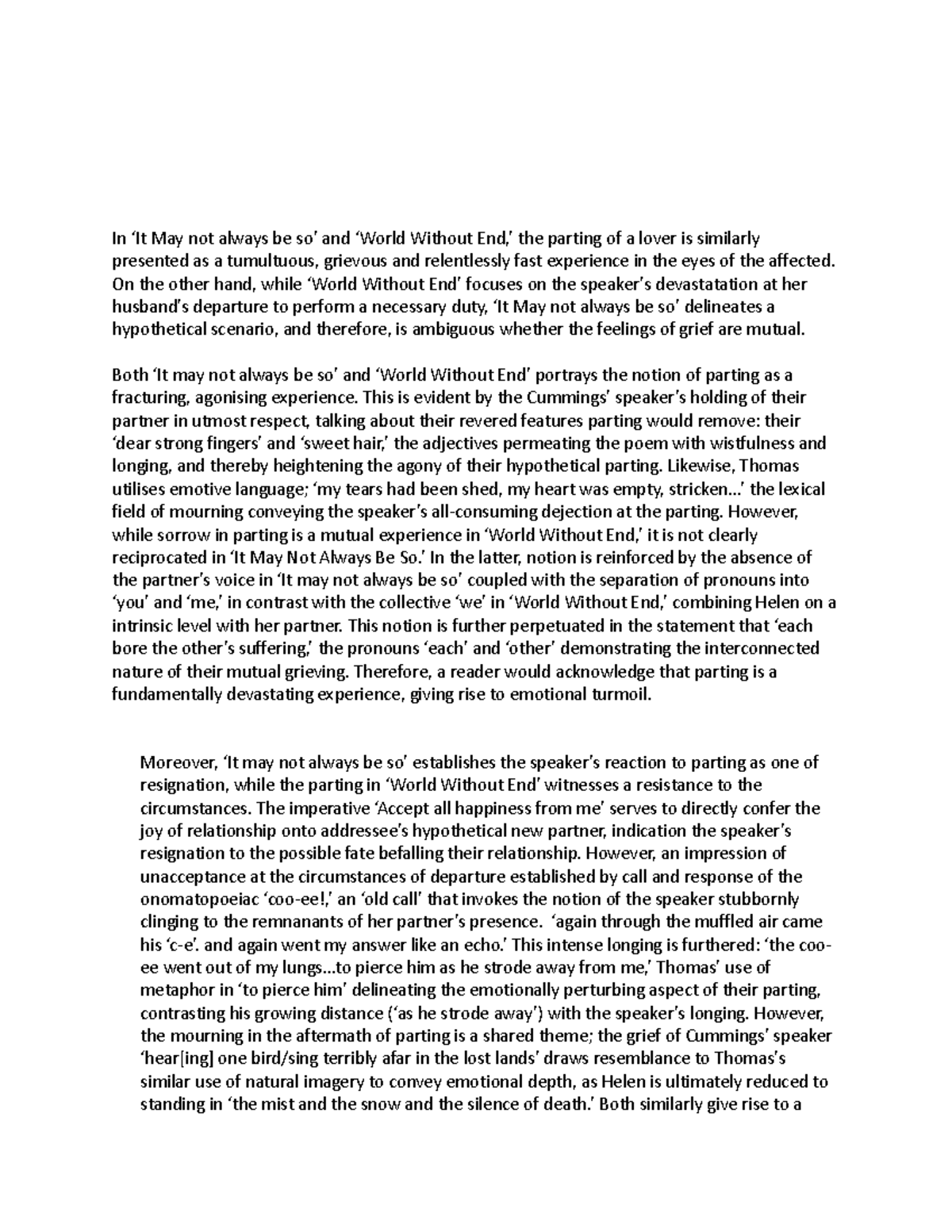 Elat practice rg parting theme - In ‘It May not always be so’ and ...