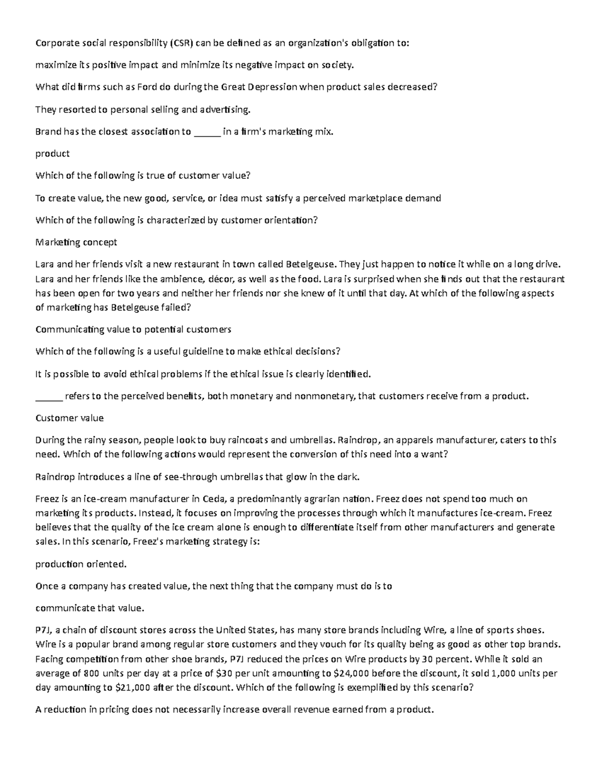 CH1-3 HW - homework - Corporate social responsibility (CSR) can be ...