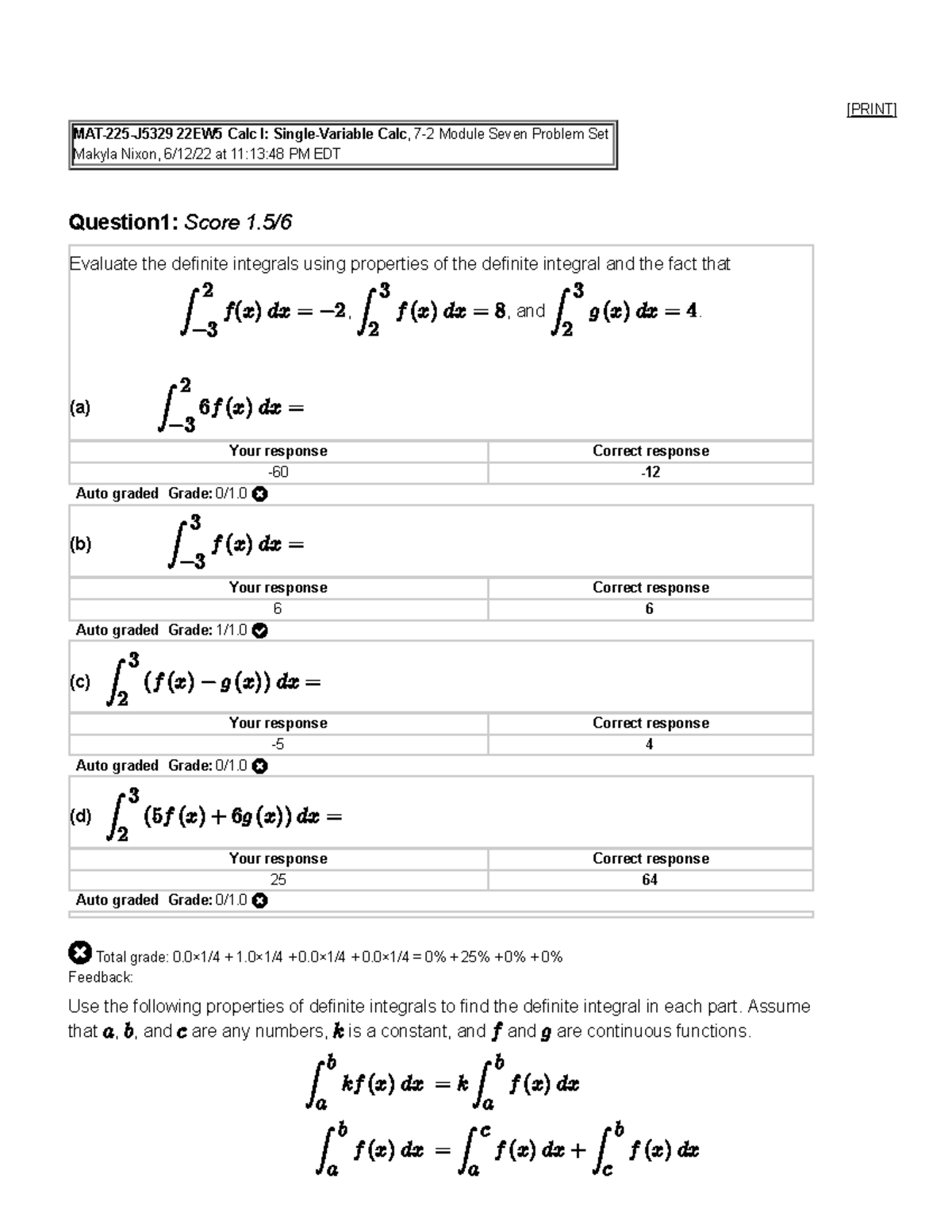 7 2 Module Seven Problem Set Answers PRINT MAT 225 J5329 22EW5 Calc