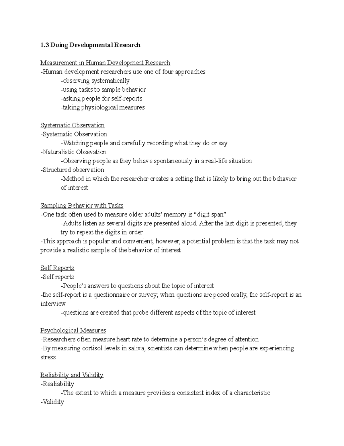 1.3 Doing Developmental Research - 1 Doing Developmental Research ...