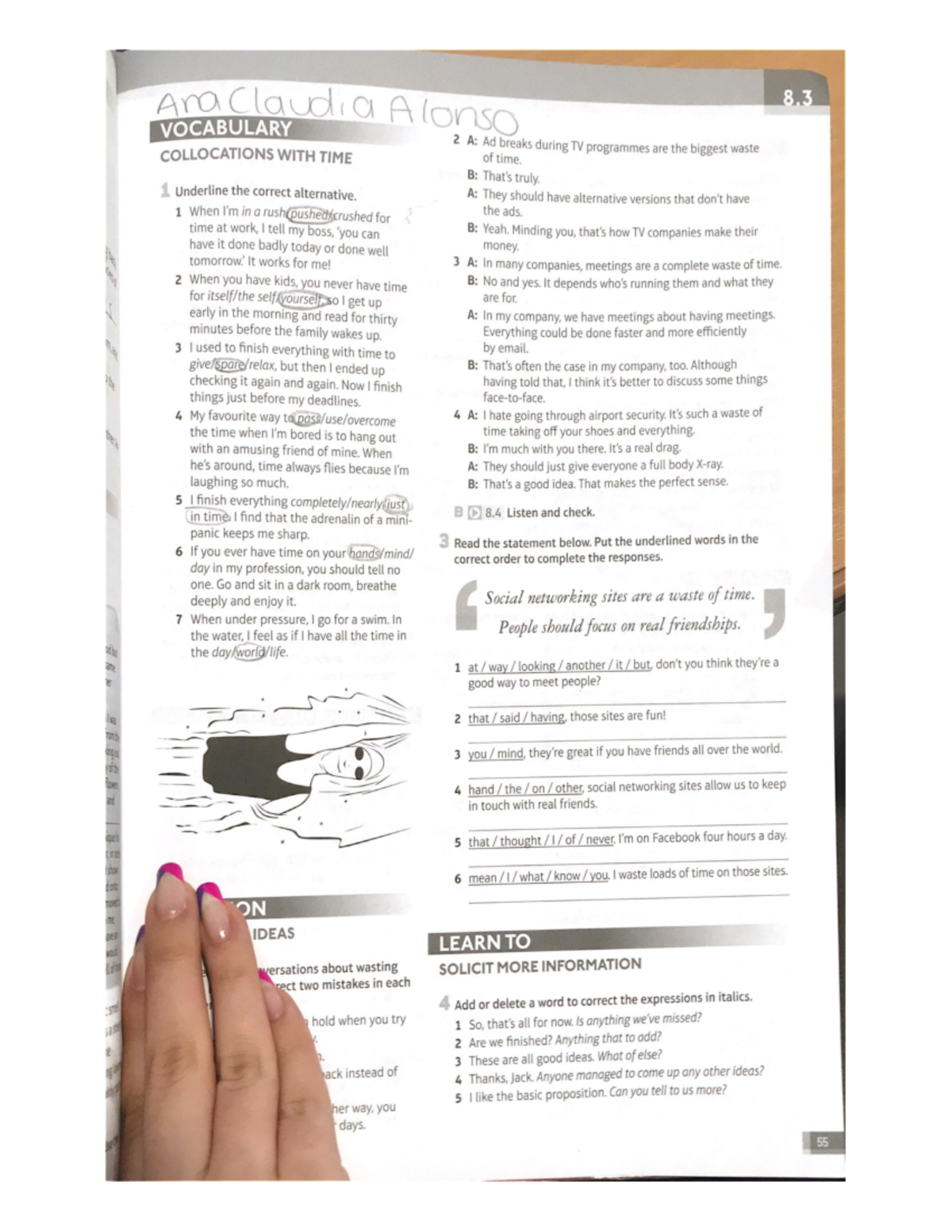 Classwork March 26th - Página del libro - Inglés remedial V - Studocu