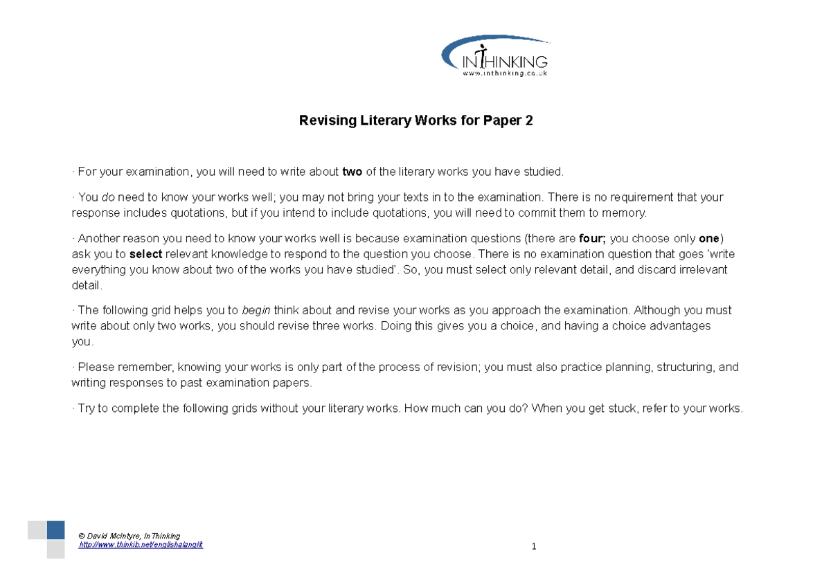 Revising-works-for-paper-2 overview - © David McIntyre, InThinking ...