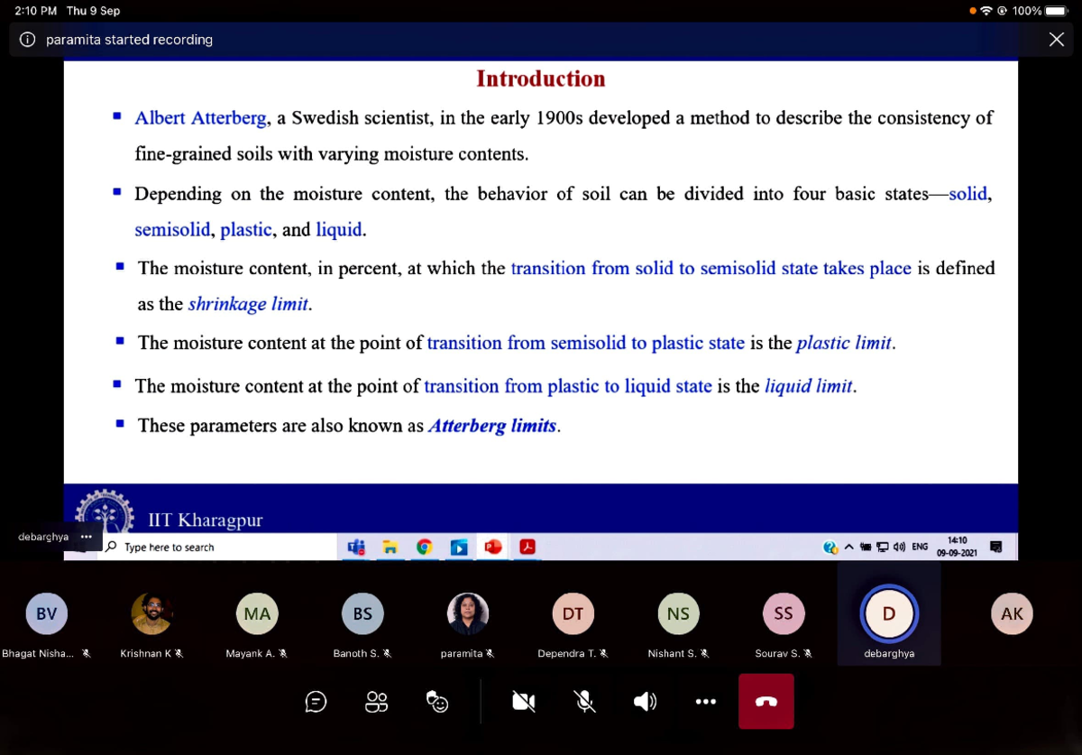 Lab3 Atterberg Limits Lab Presentation Soil Mechanics Iit Kharagpur