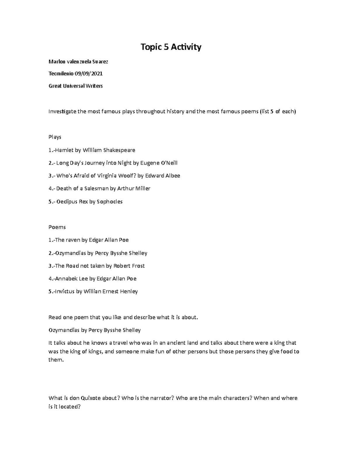 Topic 5 Activity GUW - Topic 5 Activity Marlon valenzuela Suarez ...