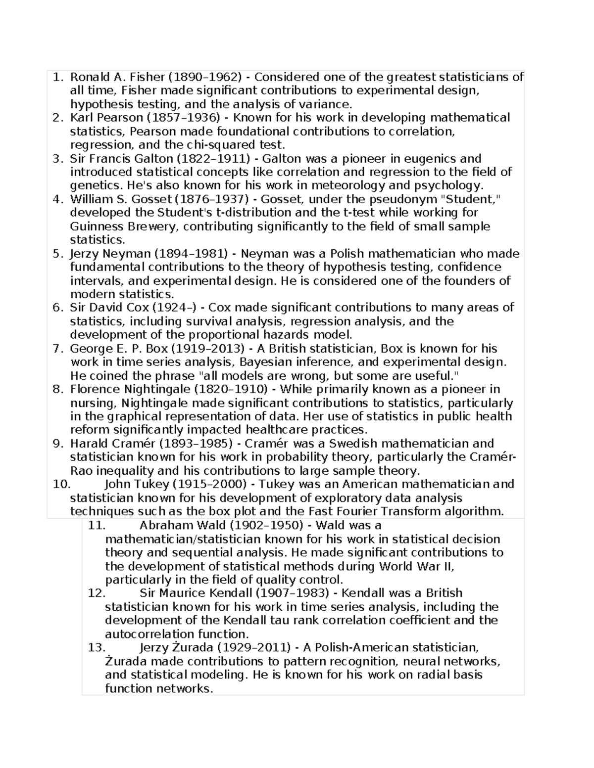 Statisticians-IN- History - Ronald A. Fisher (1890–1962) - Considered ...