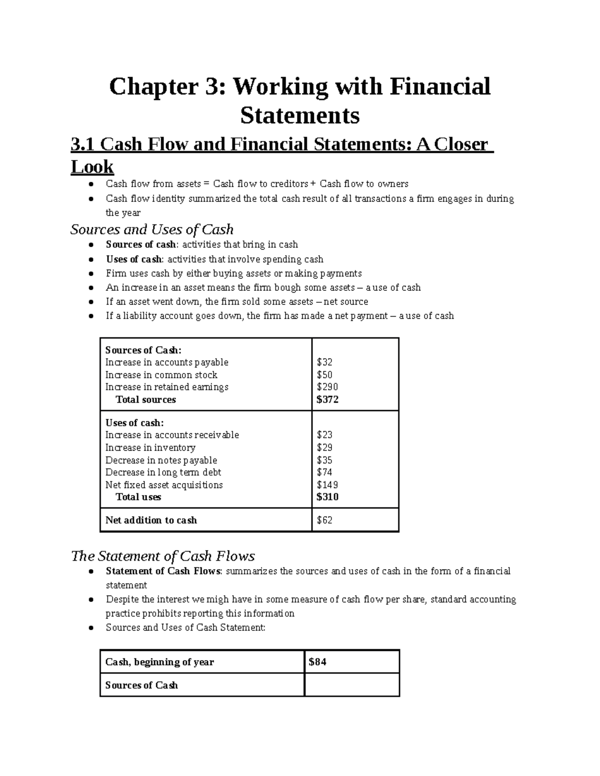 Chapter 3 Working with Financial Statements - Studocu