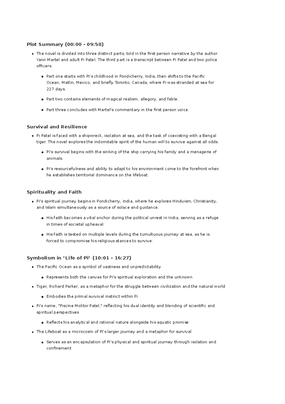 Plot Summary (00 00 - 09 58) - Plot Summary (00:00 - 09:58) The novel ...