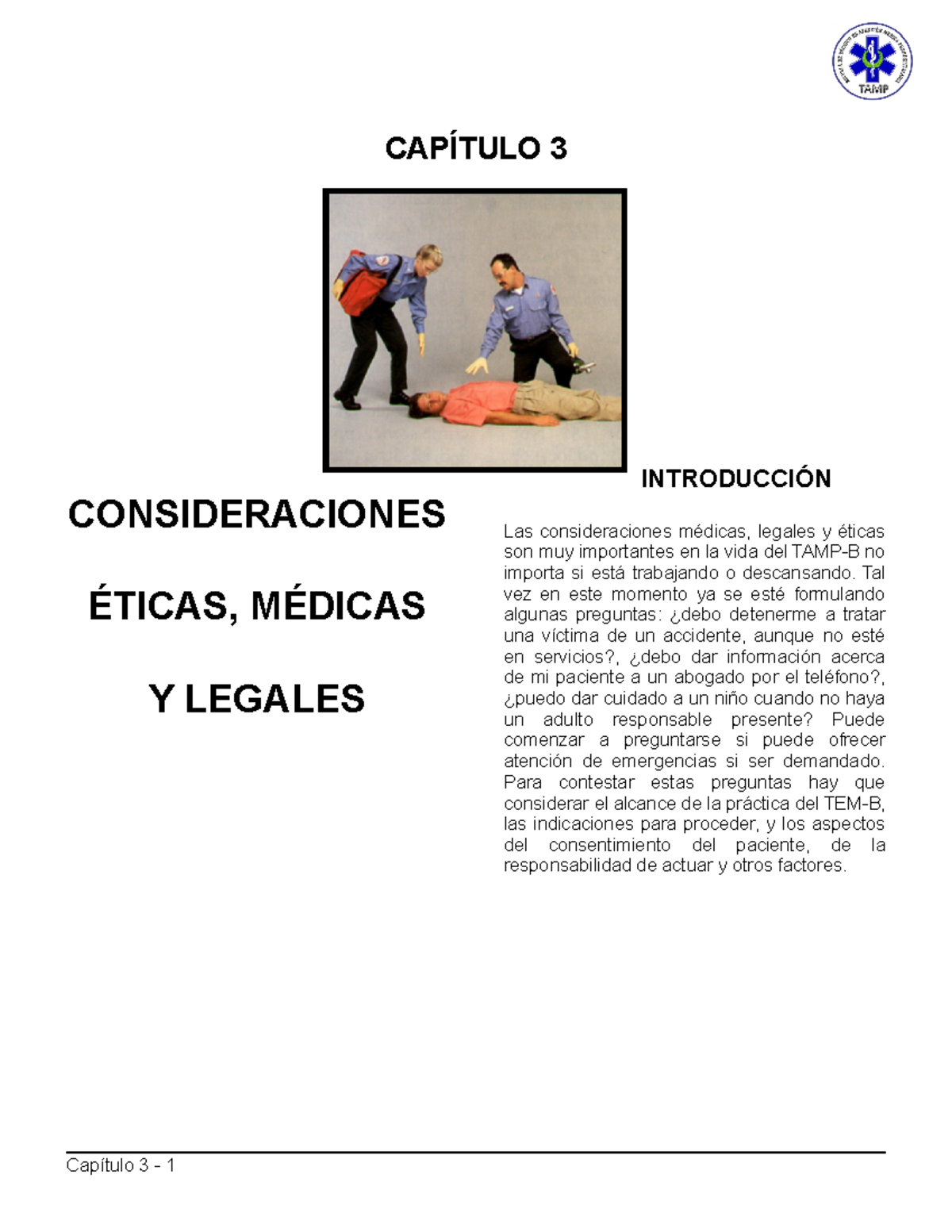03 - Consideraciones Éticas, Médicas y Legales - CAPÍTULO 3 ...