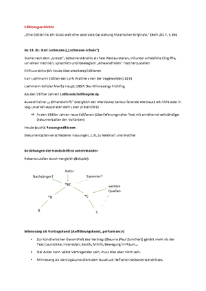 Klausur Zusammenfassung Minnesang - Theorie 1. Definition – Minnesang 1 ...