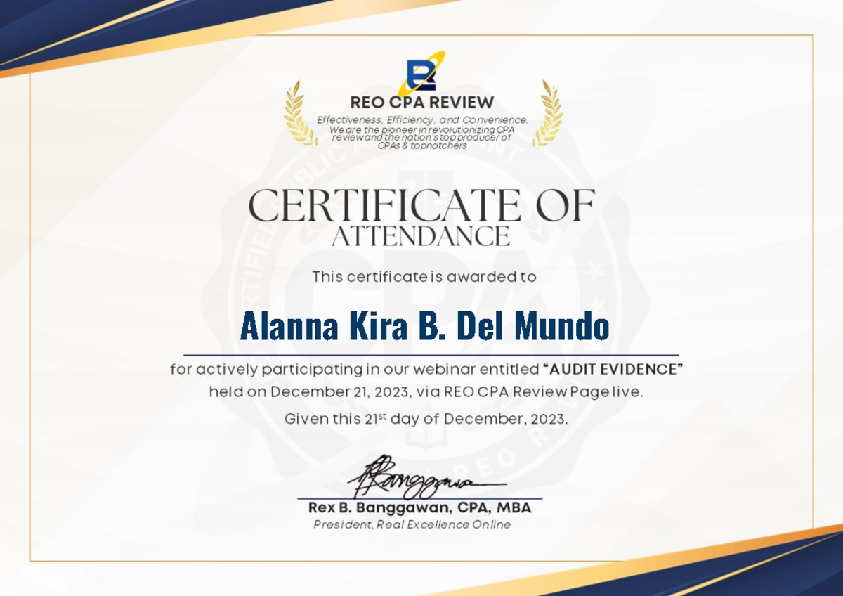 REO 2 - Jahahwhwakao - REO CPA REVIEW Effectiveness Efficiency and ...