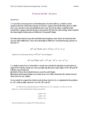 Set 7 - homework - Problem Set # 7 – Solution Instructions: Submit as a hand-written document ...