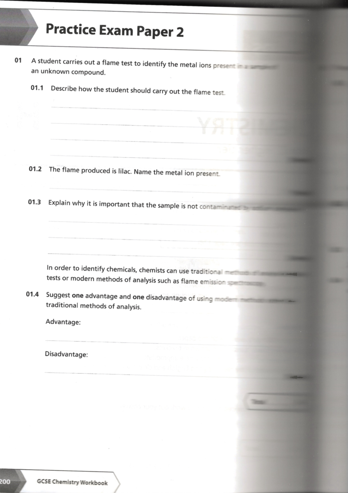 Docu - Practice Exam Paper 2 01 A student carries out a flame test to ...