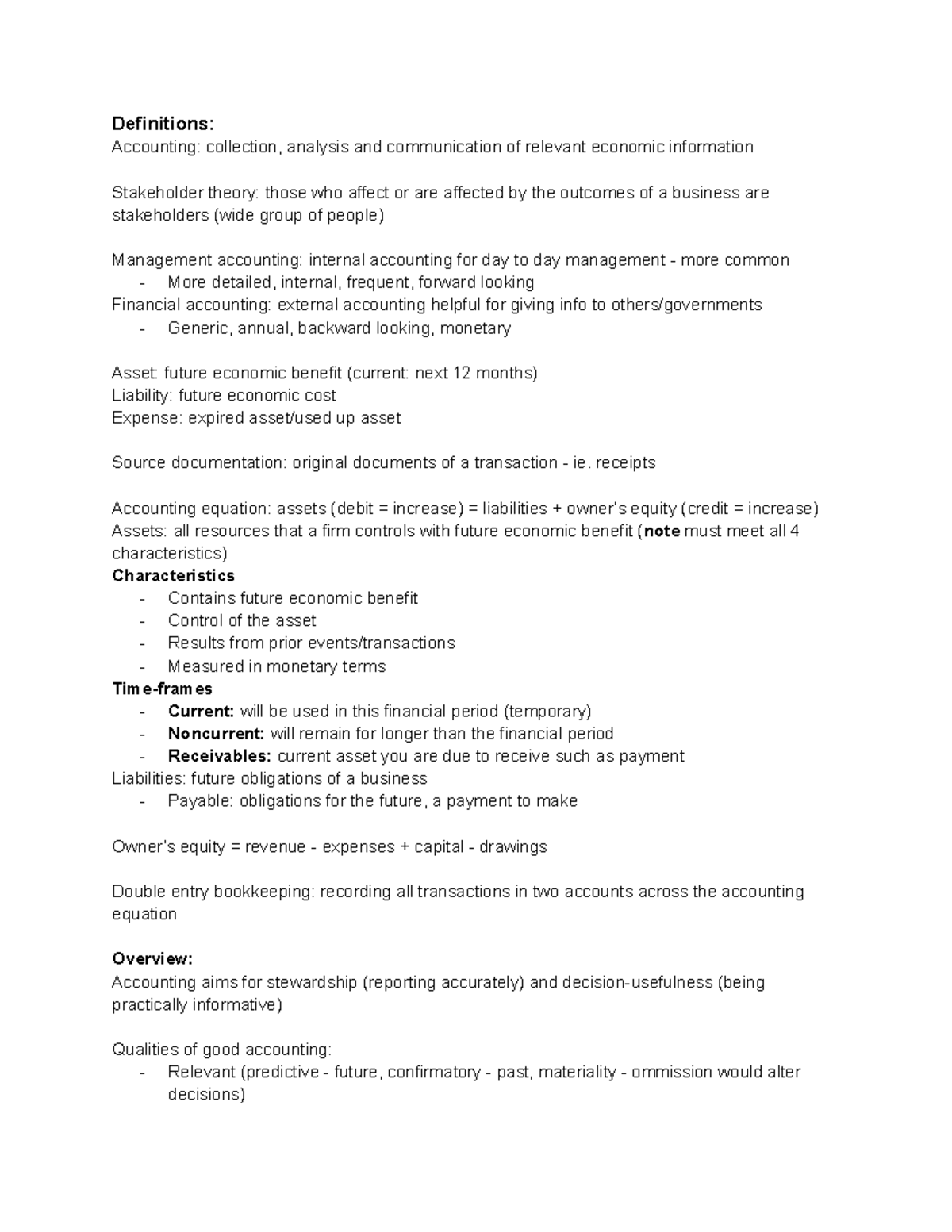 1030 Condensed Notes - Summary Accounting, Business and Society ...