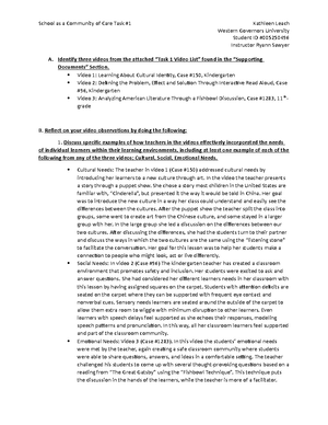 Task 4 D090 - Task 4 - Task 4 B1. Using the results of my self ...