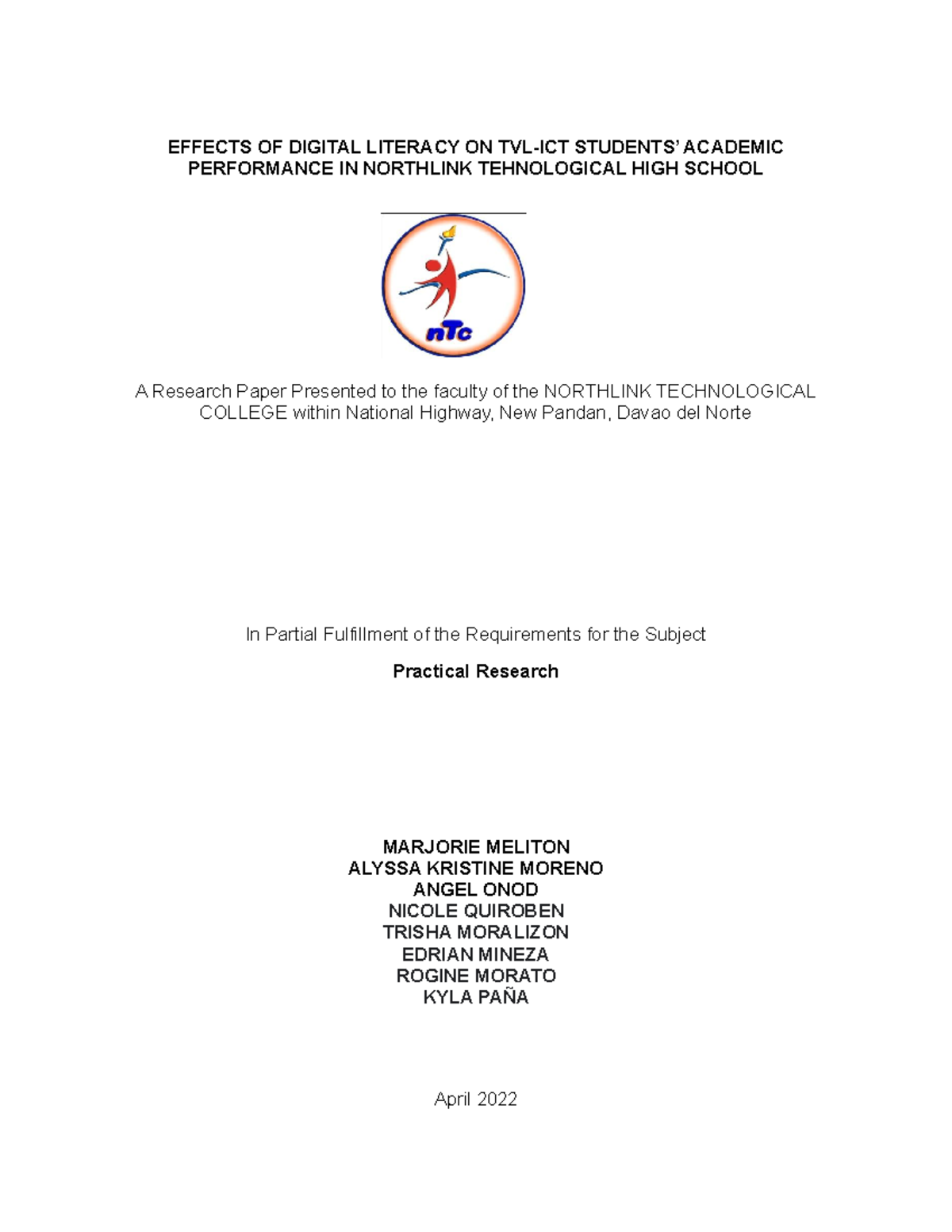 Inbound 5460591883937656922 - EFFECTS OF DIGITAL LITERACY ON TVL-ICT ...