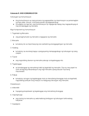 Q3 Filipino 8 Module 6 - N/A - Filipino Ikatlong Markahan Sariling ...