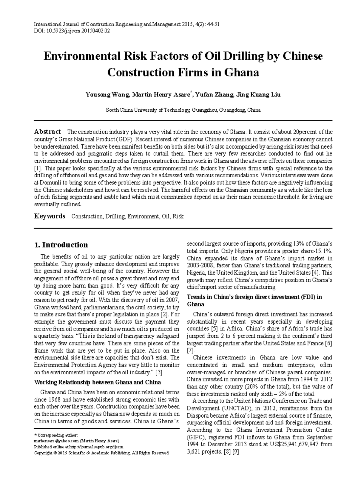 Environmental Risk Factors of Oil Drilli - DOI: 10.5923/j.ijcem ...
