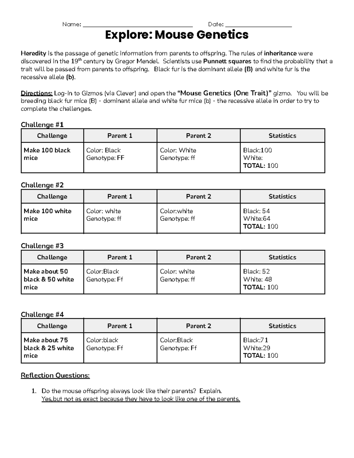 - Mouse Genetics - 5093332 - Name ...