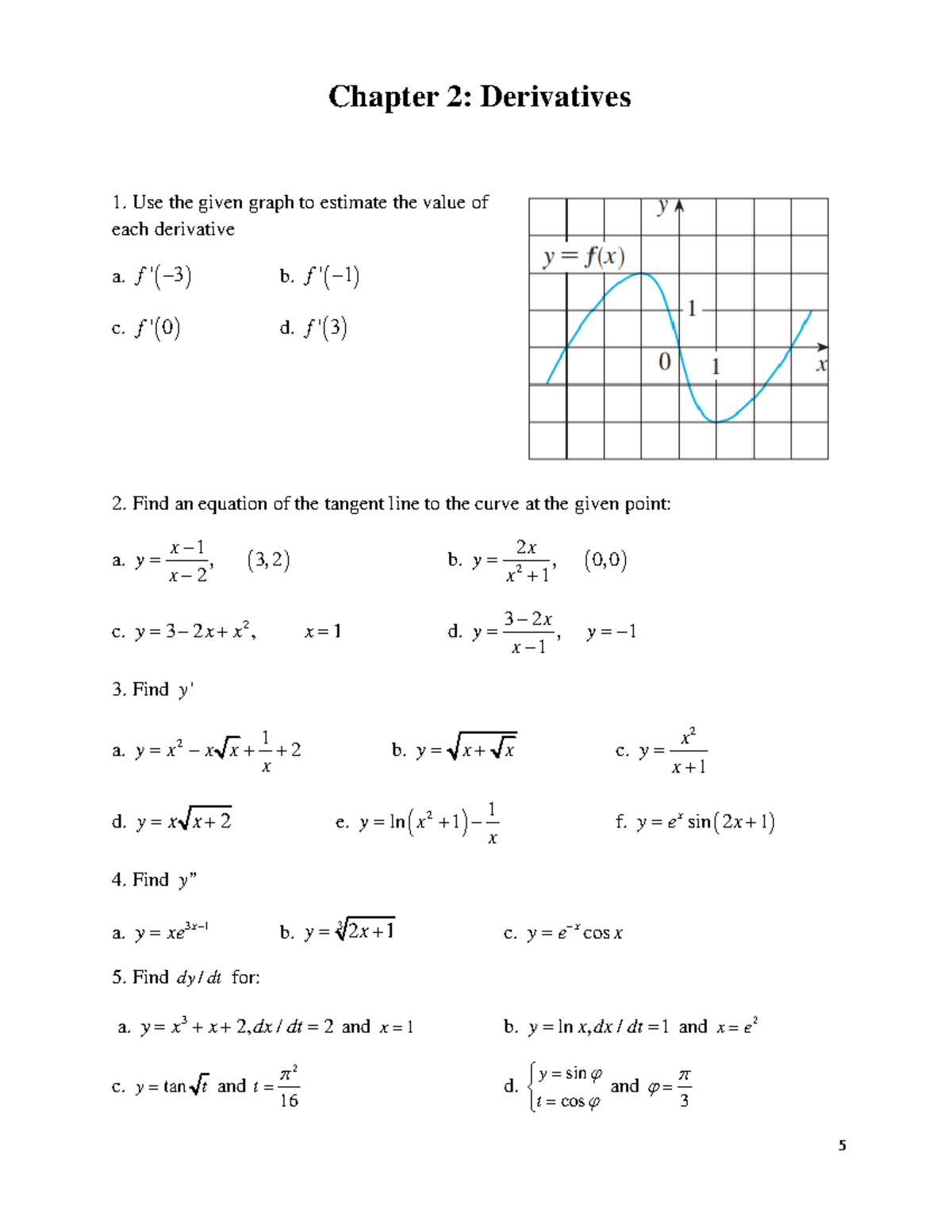 MAE Calculus Chap2 - Derivative math for students. Extremely difficult ...