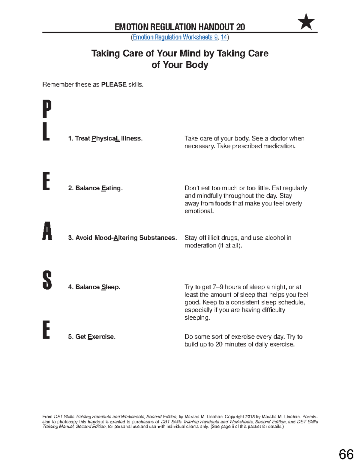 Please-skills - DBT skill set - From DBT Skills Training Handouts and ...