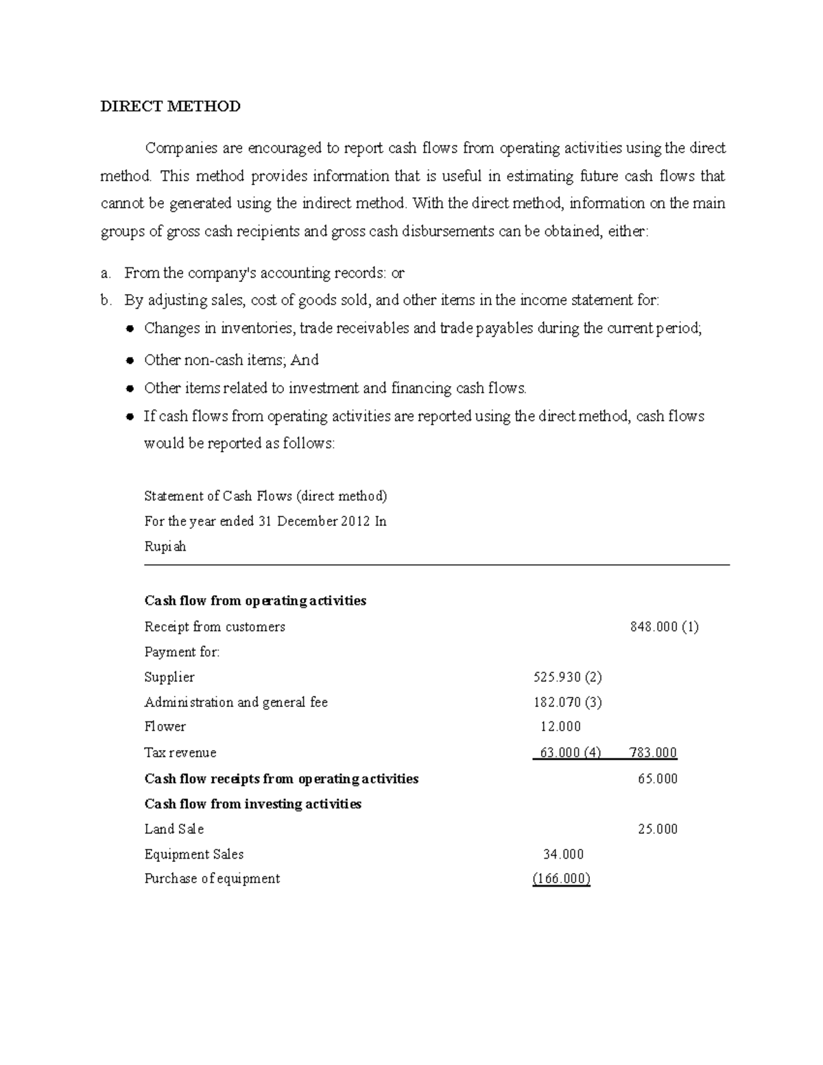 Accounting (1)-34 - learning - DIRECT METHOD Companies are encouraged ...