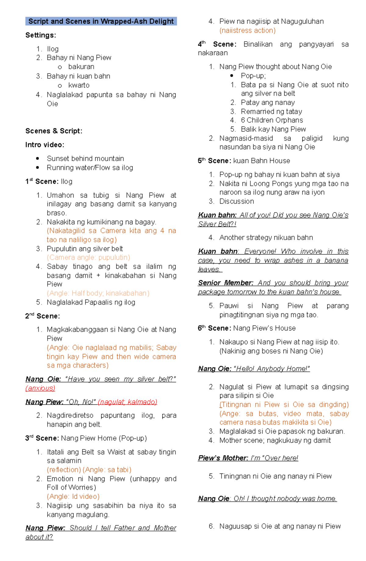 Script and Scenes in Wrapped-Ash Delight - Script and Scenes in Wrapped ...