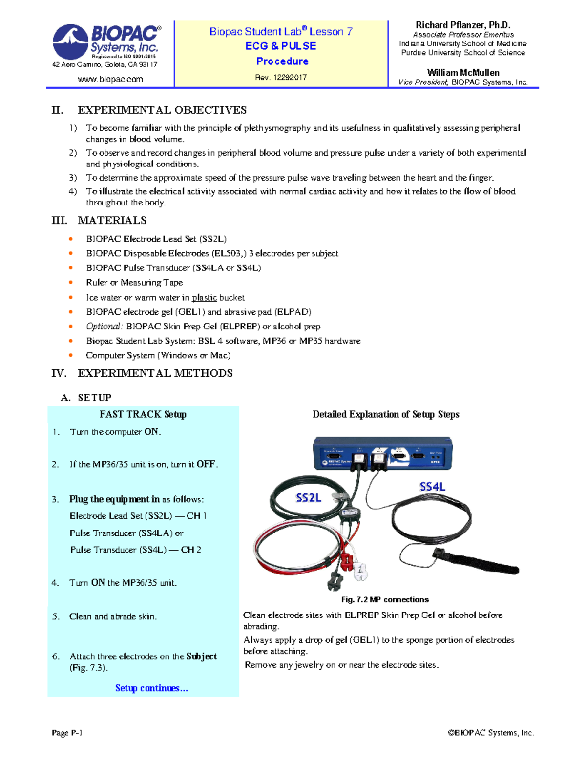 Lab 10B - ECG and Pulse - Lab report. - zy 42 Aero Camino, Goleta, CA ...