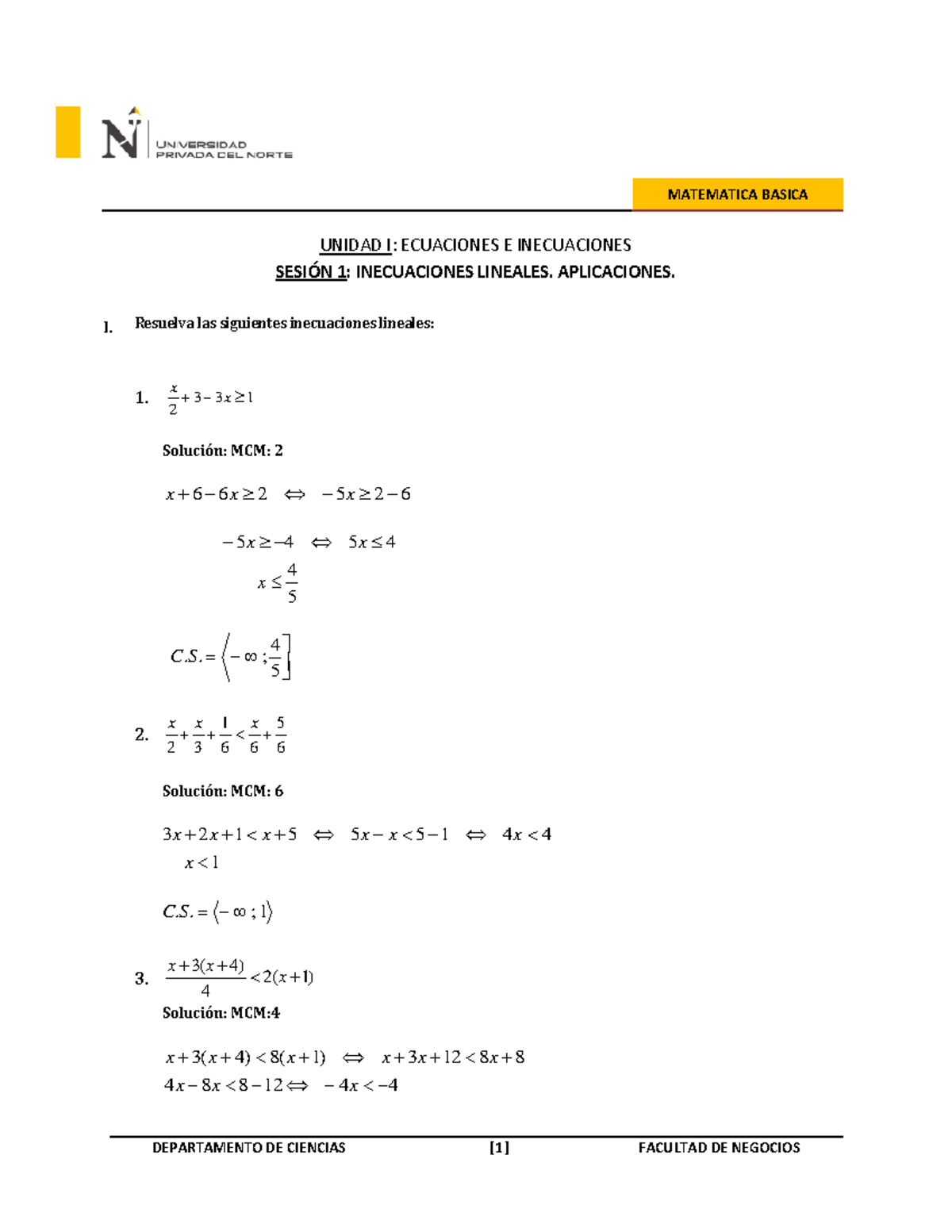 377001859-Inecuaciones-lineales - MATEMATICA BASICA UNIDAD I ...