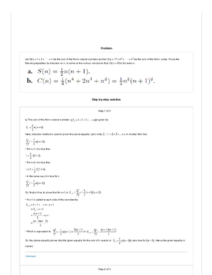 Solution for chapter 1 - Problem Write formal descriptions of the following sets. a. The set ...