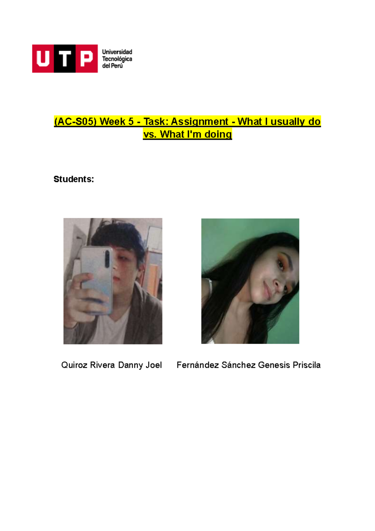 (AC-S05) Quiroz Danny Fernandez Genesis - Ingles III - (AC-S05) Week 5 ...