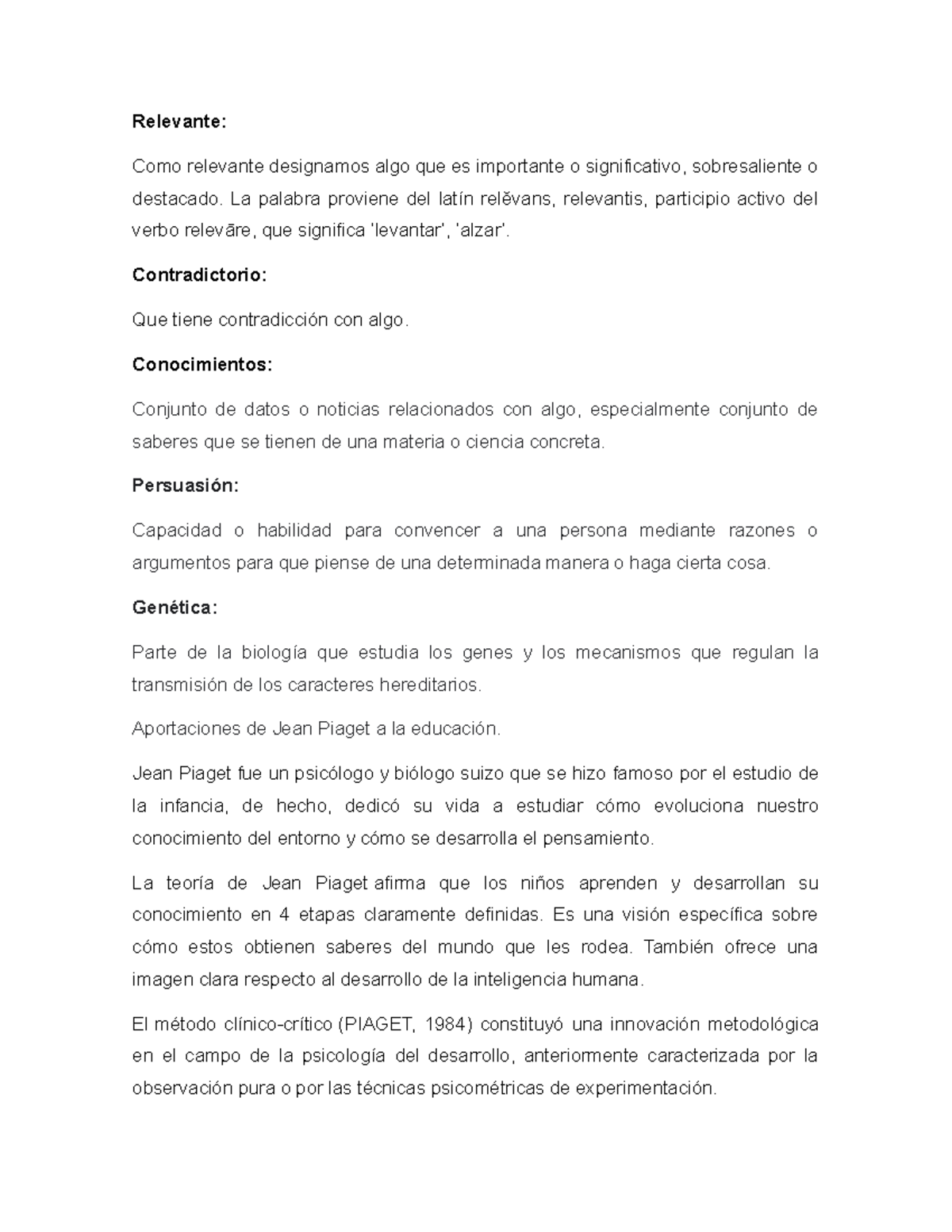 Relevante - Glosario - Relevante: Como relevante designamos algo que es ...